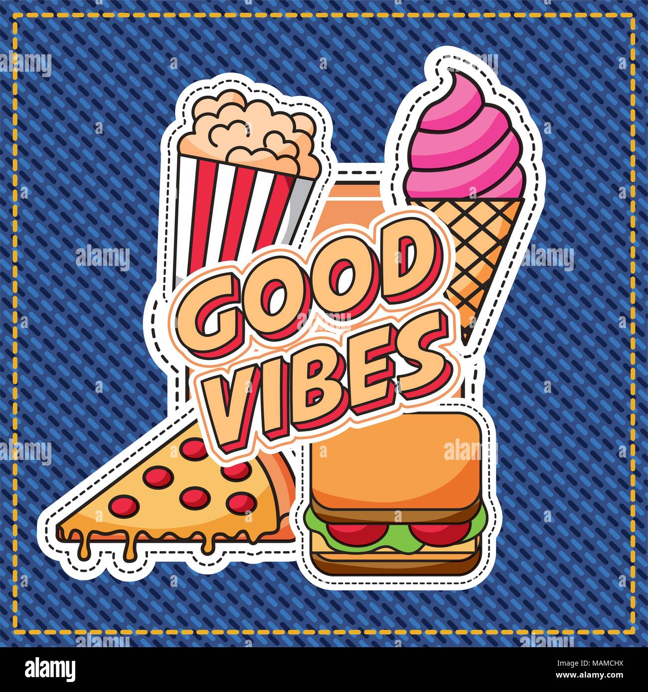 patches fast food Stock Vector Image & Art - Alamy