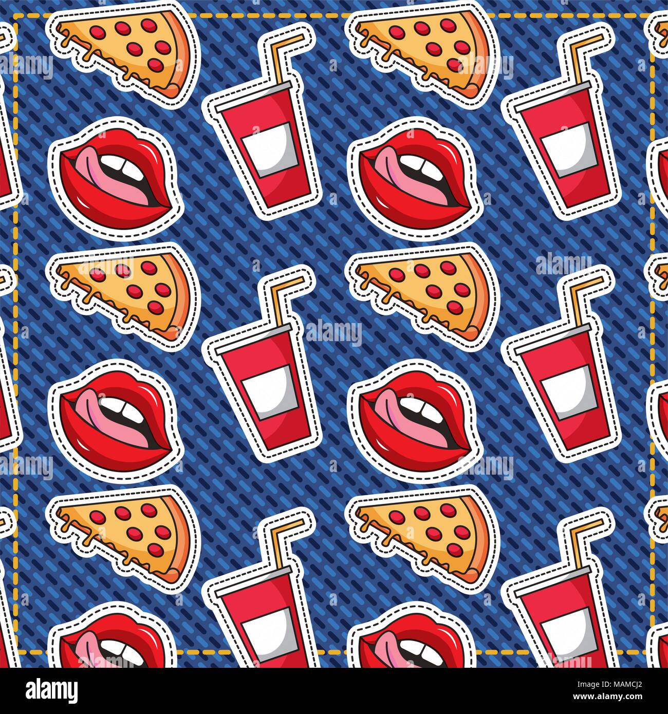 patches fast food Stock Vector Image & Art - Alamy