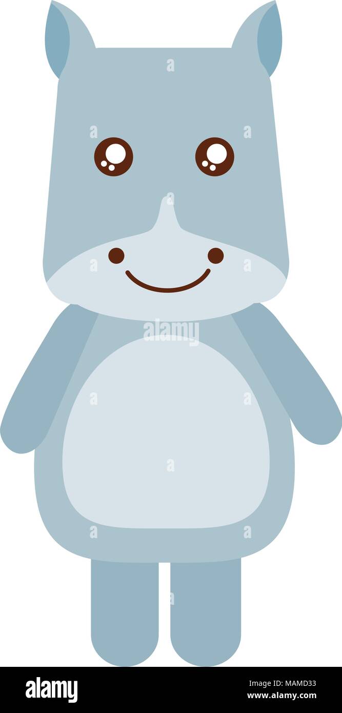 cute hippo animal icon Stock Vector Image & Art - Alamy