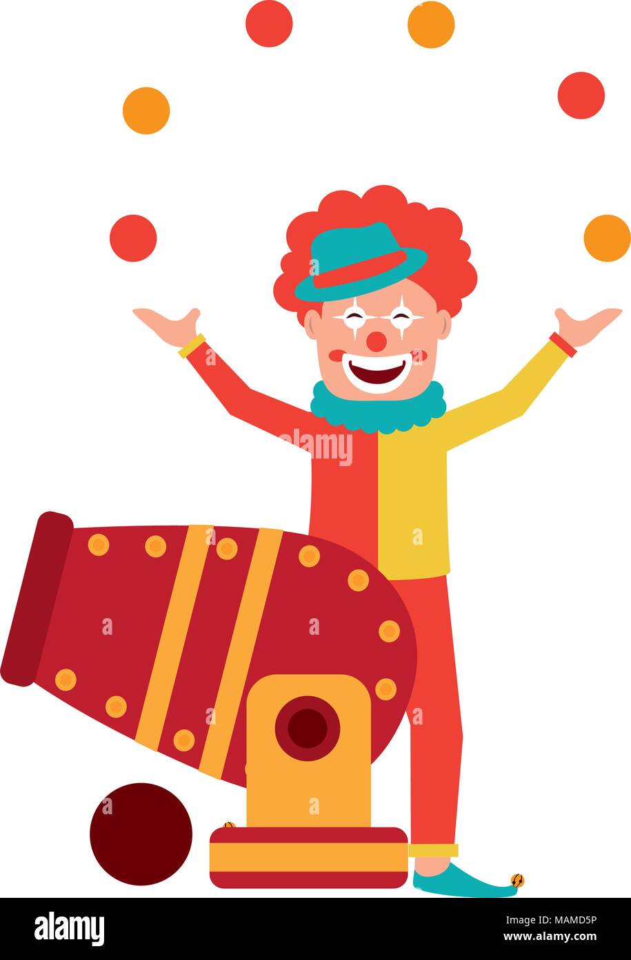 Fire clown Stock Vector Images - Alamy