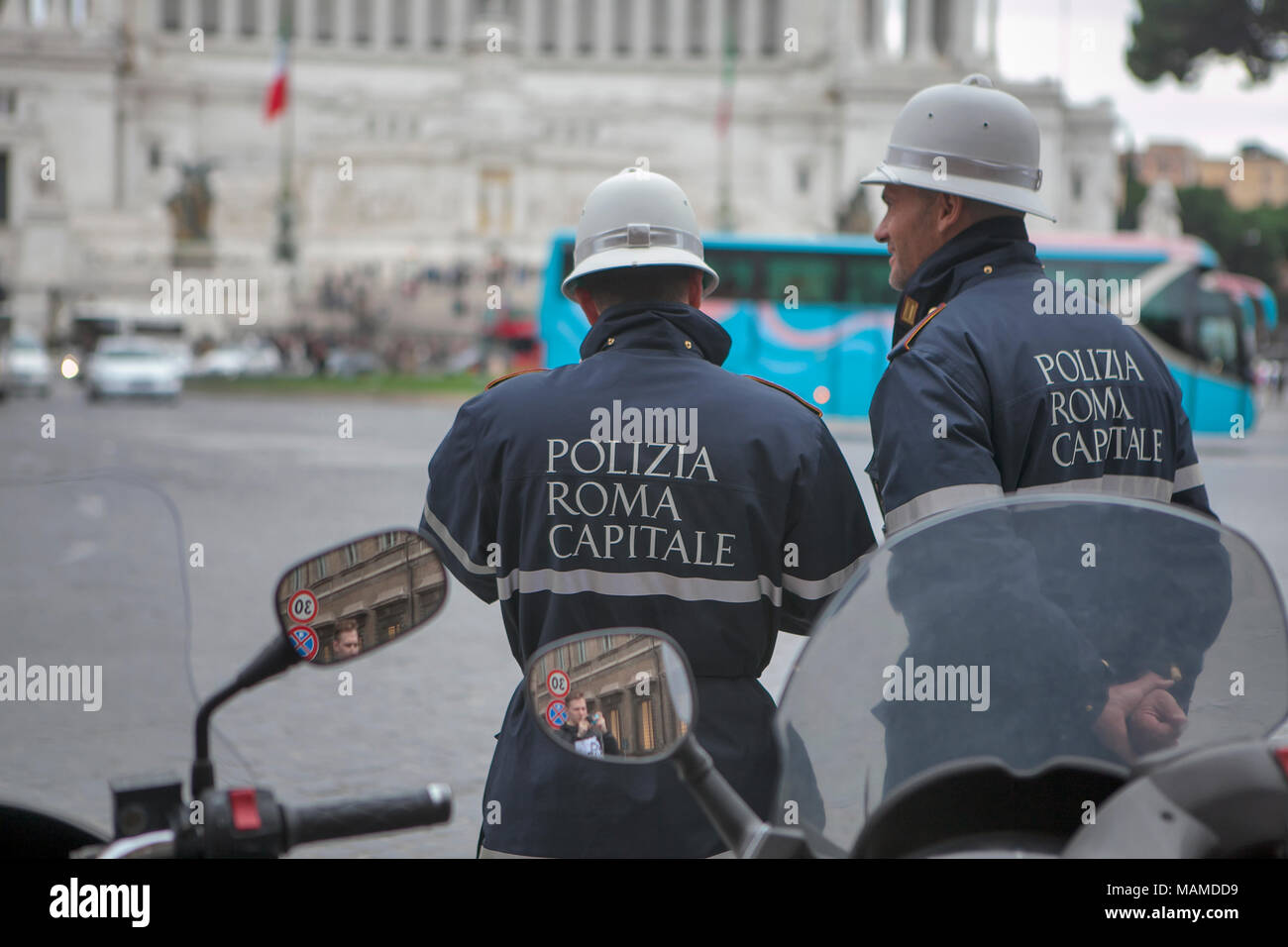 Rome, Italy - November 18, 2017 Group of police with shields and riot ...