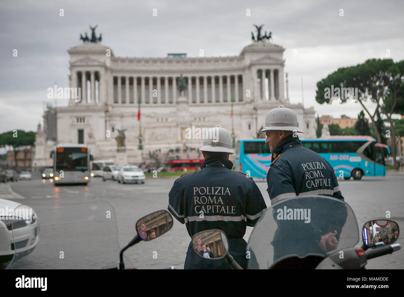 Rome, Italy - November 18, 2017 Group of police with shields and riot ...