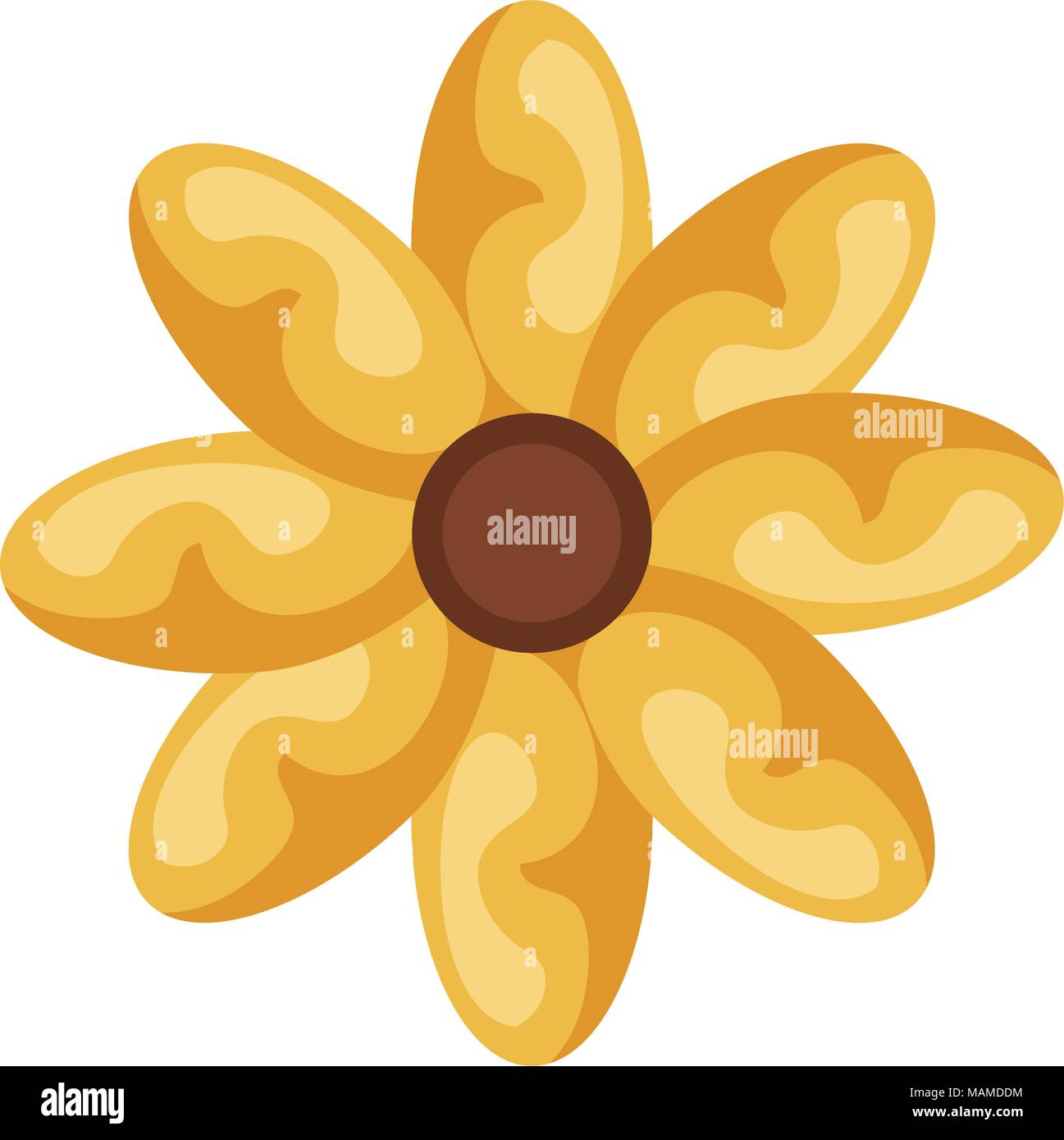 beautiful flower decorative icon Stock Vector Image & Art - Alamy