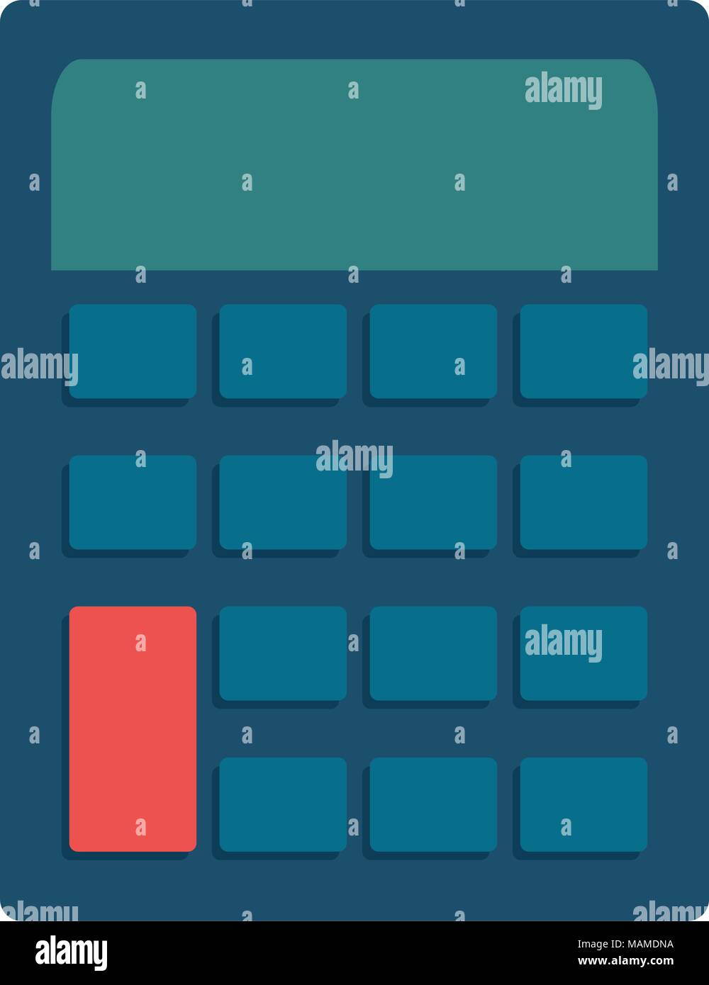 calculator device isolated icon Stock Vector Image & Art - Alamy