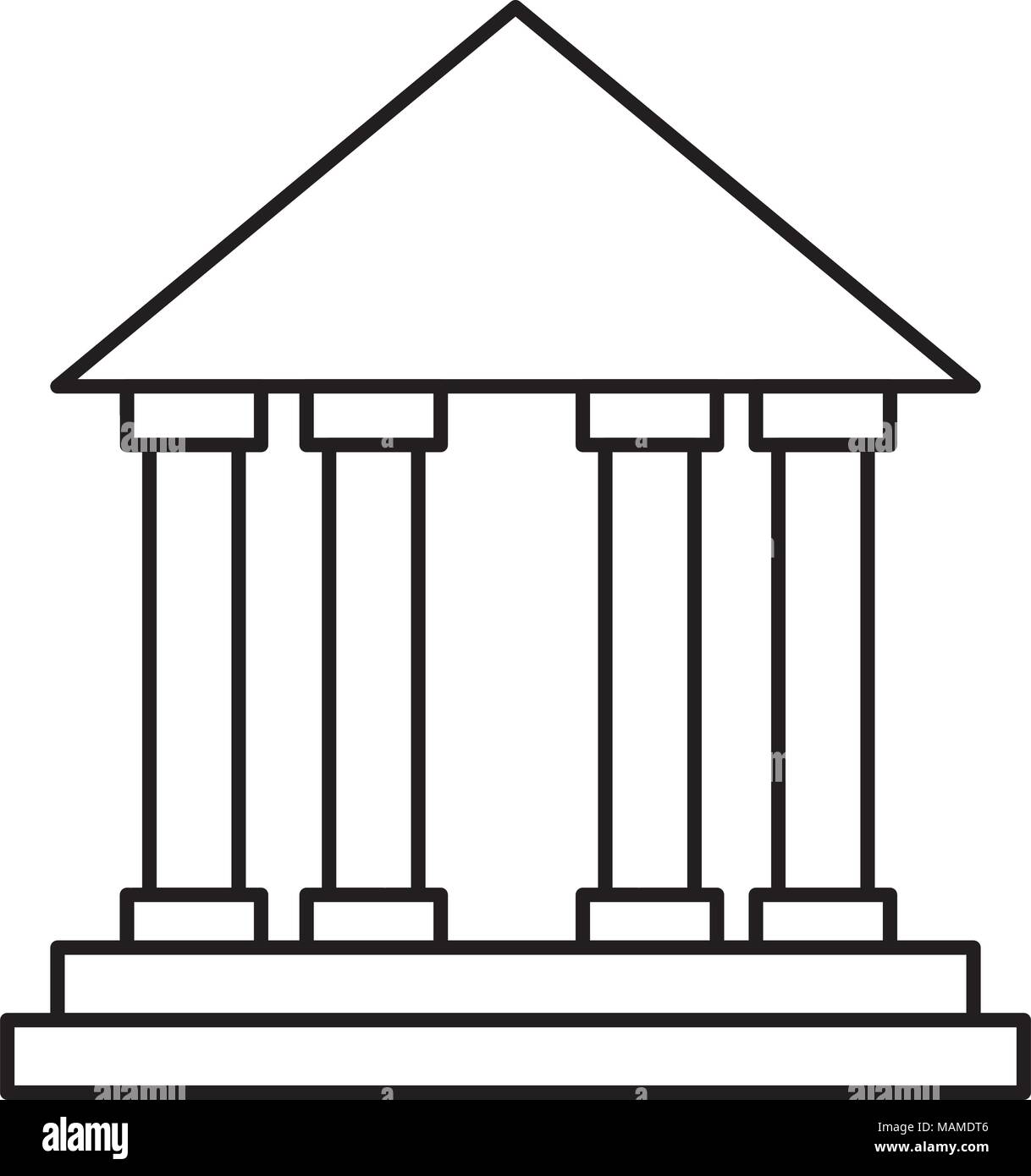 Classical architectural pillars Stock Vector Images - Alamy