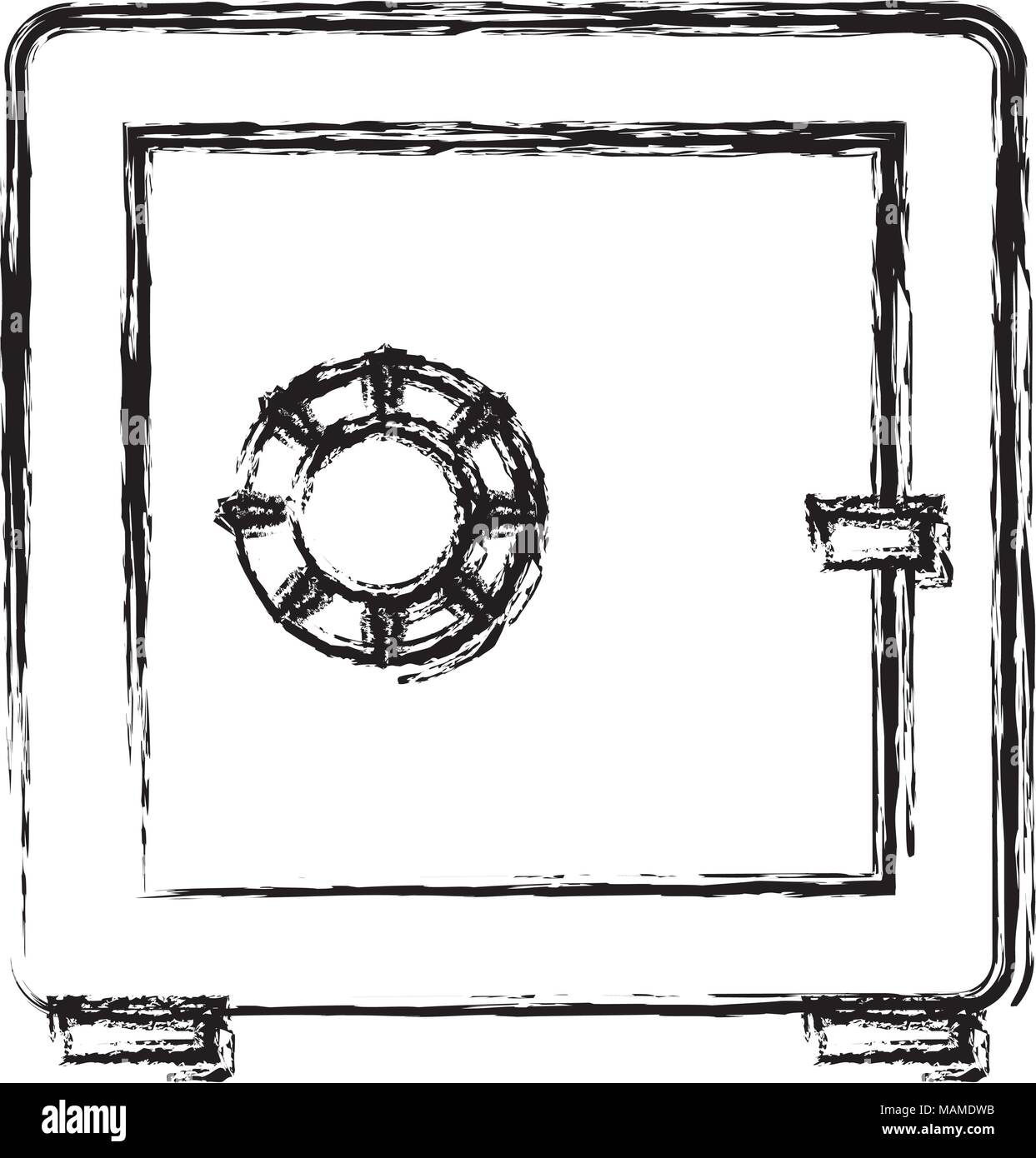 safe box isolated icon Stock Vector Image & Art - Alamy