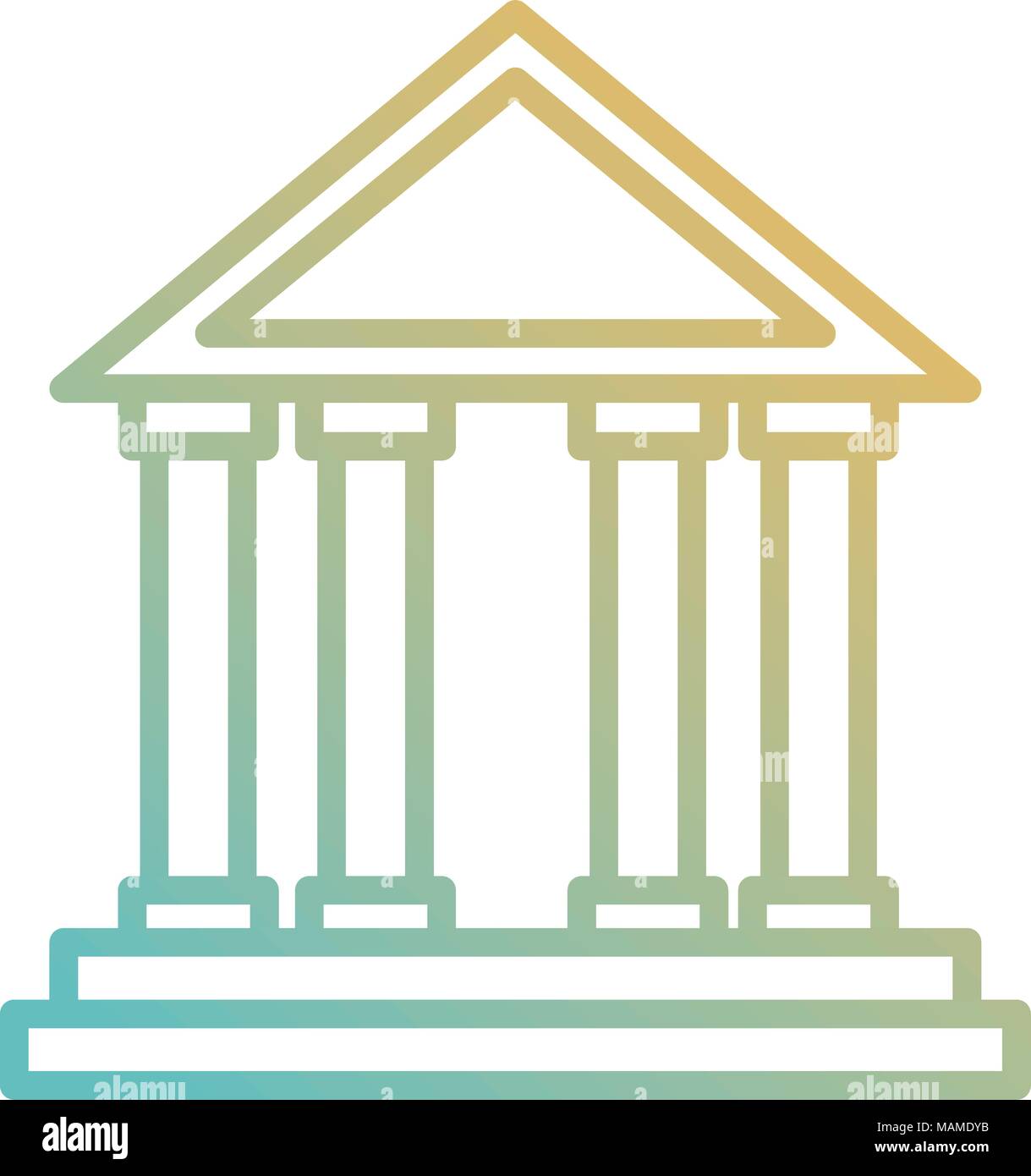 Bank exterior pillars Stock Vector Images - Alamy
