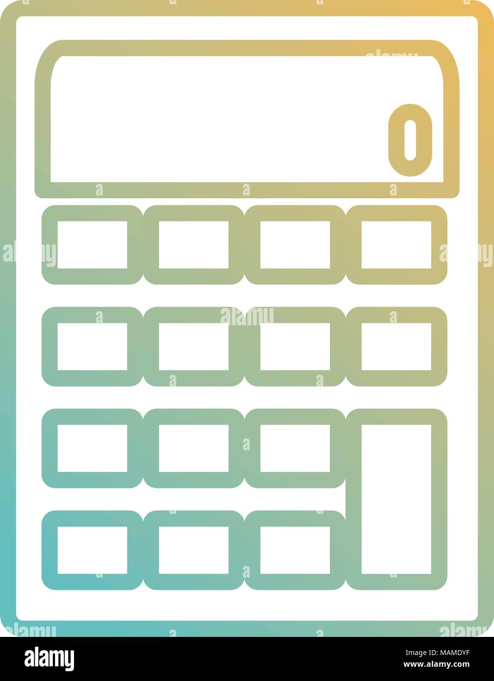 calculator device isolated icon Stock Vector Image & Art - Alamy