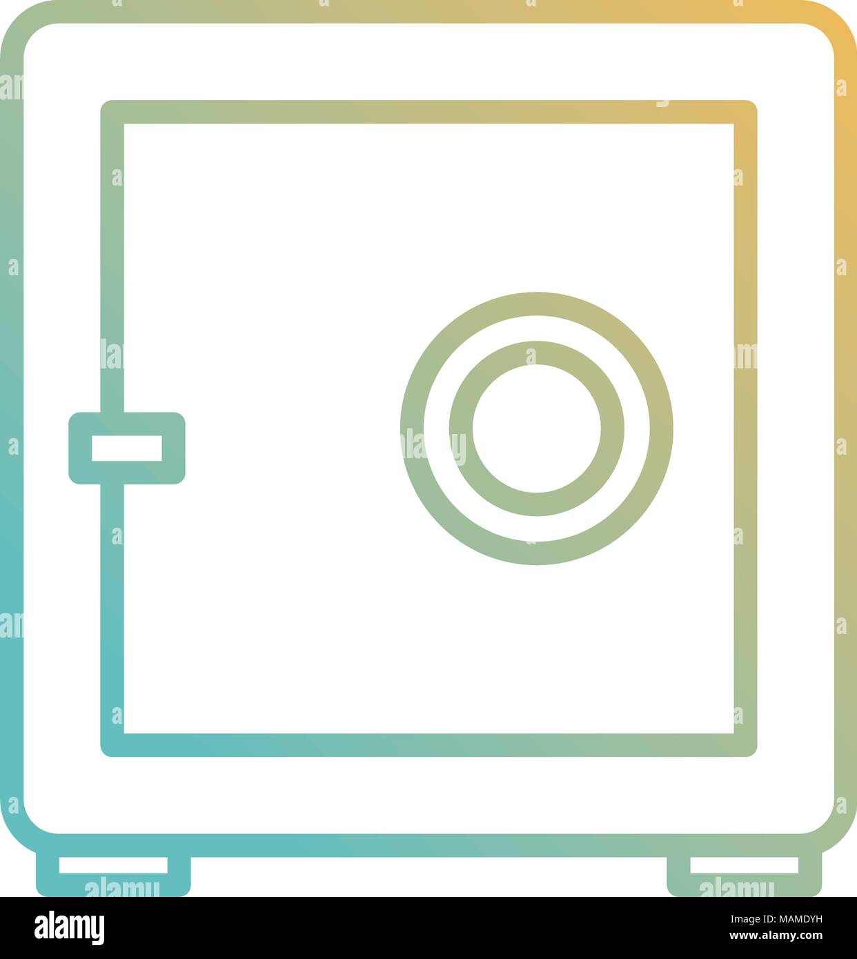 safe box isolated icon Stock Vector Image & Art - Alamy