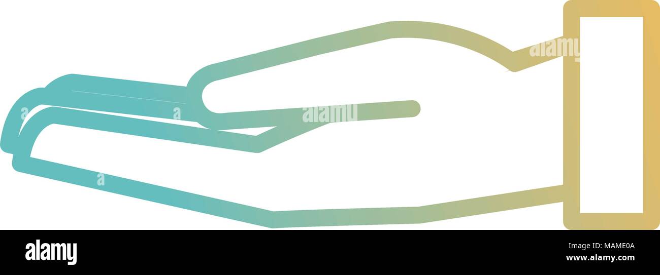 hand human receiving icon Stock Vector Image & Art - Alamy