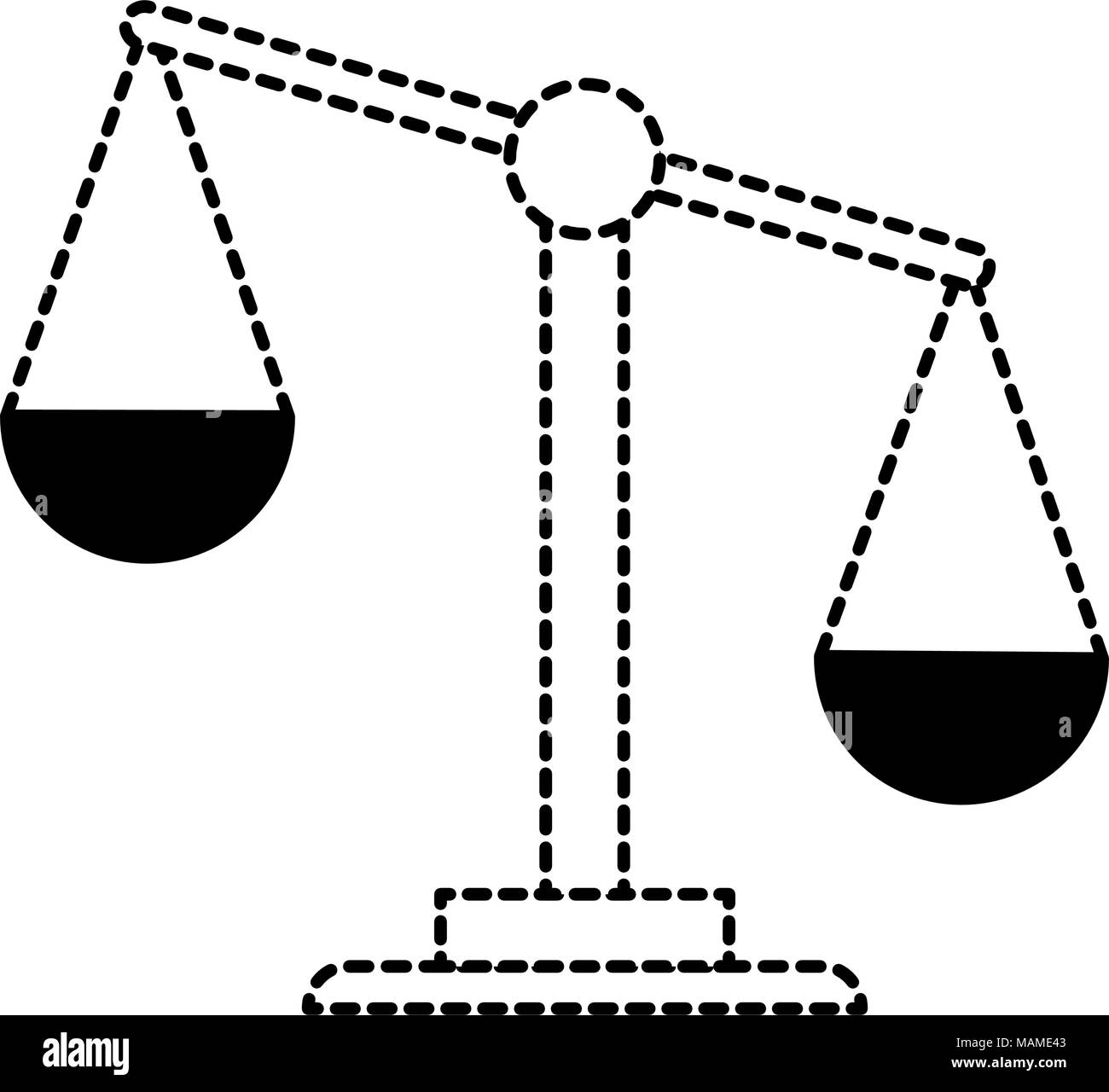 weight scale justice icon Stock Vector Image & Art - Alamy