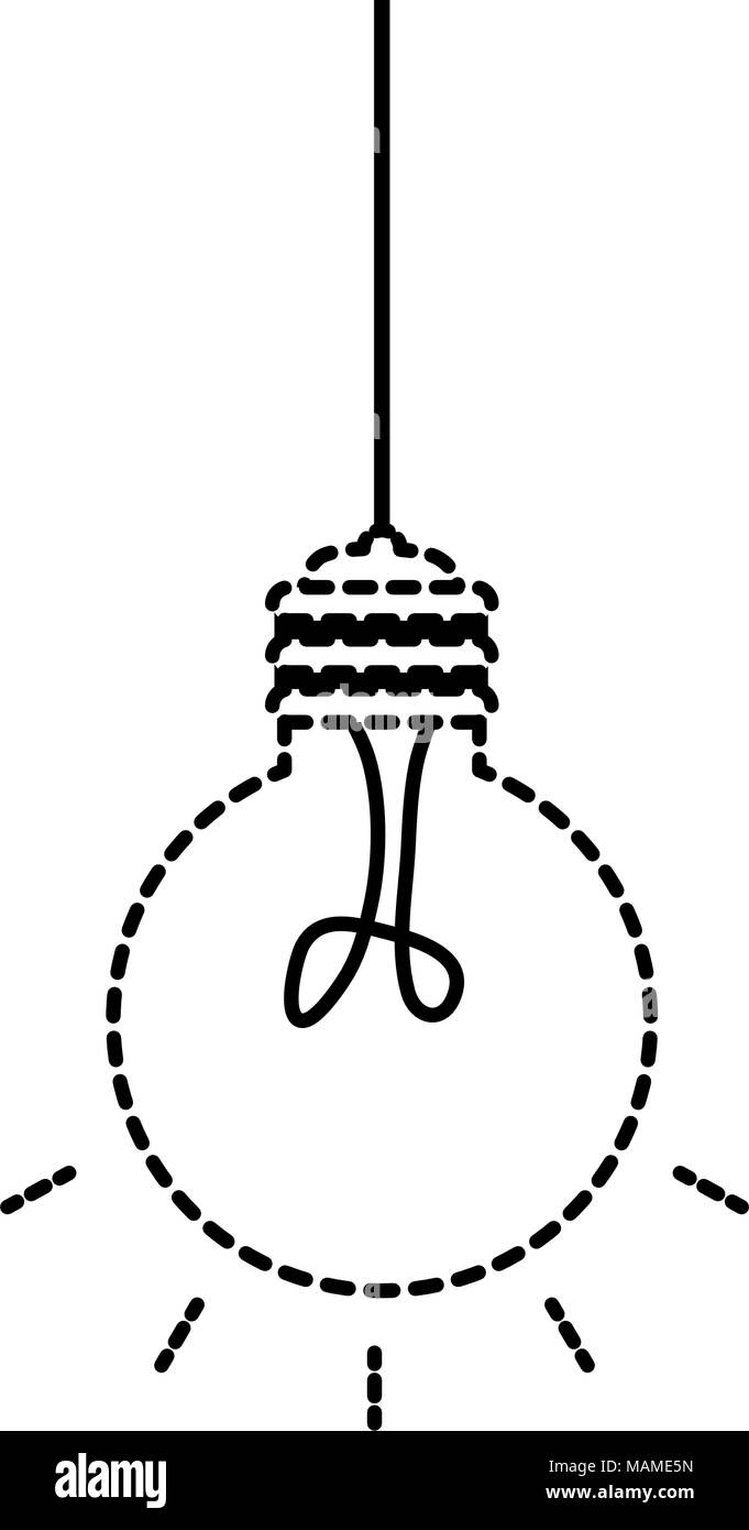 bulb light hanging idea icon Stock Vector Image & Art - Alamy