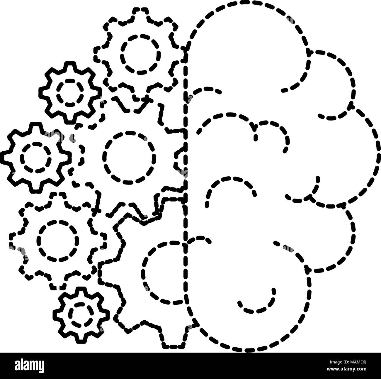 Brain function psychology memory Black and White Stock Photos & Images ...