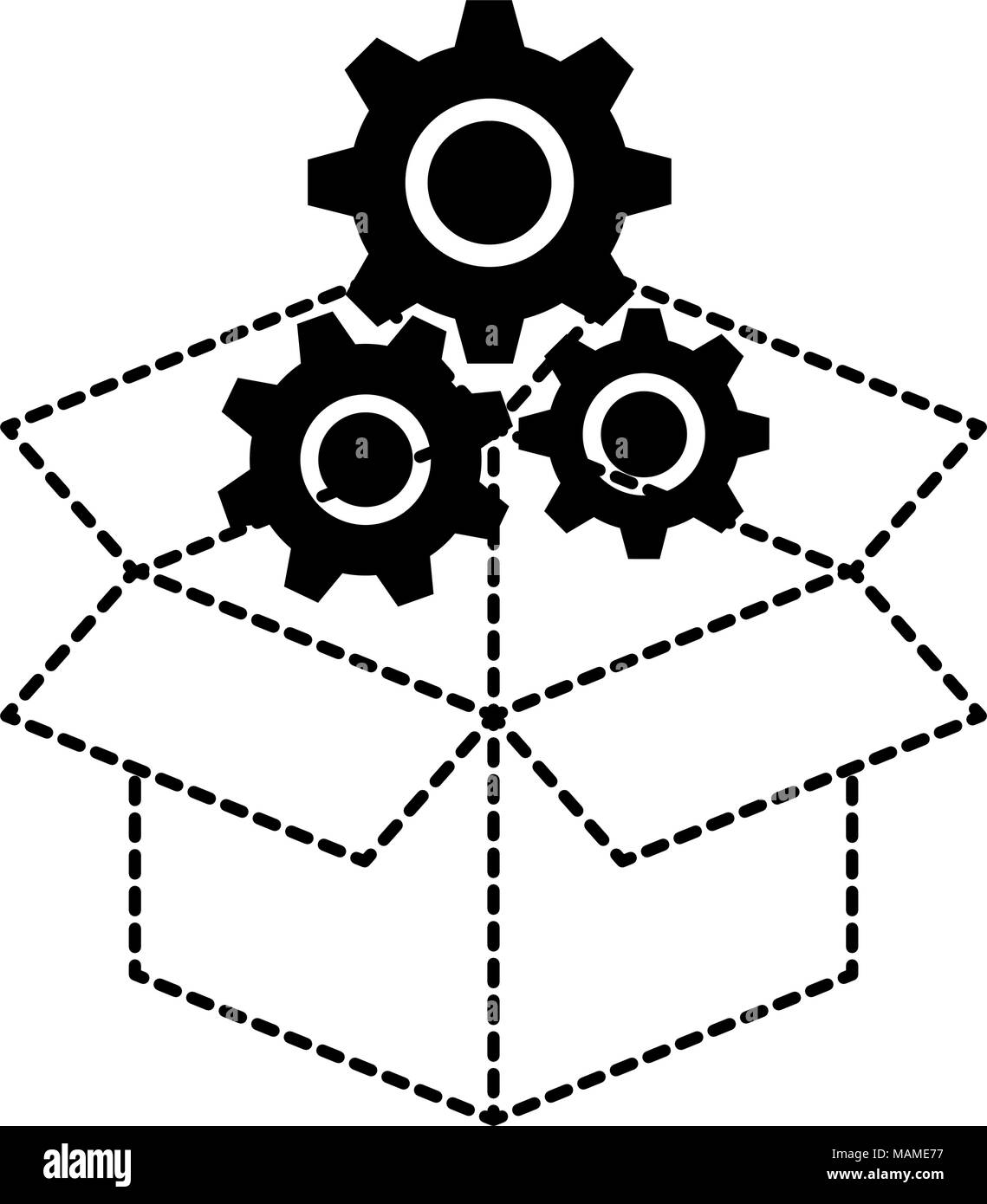 Machine packing Stock Vector Images - Alamy