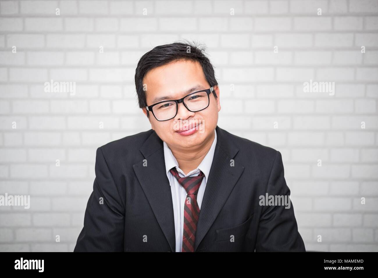 business man working in his office alone Stock Photo - Alamy