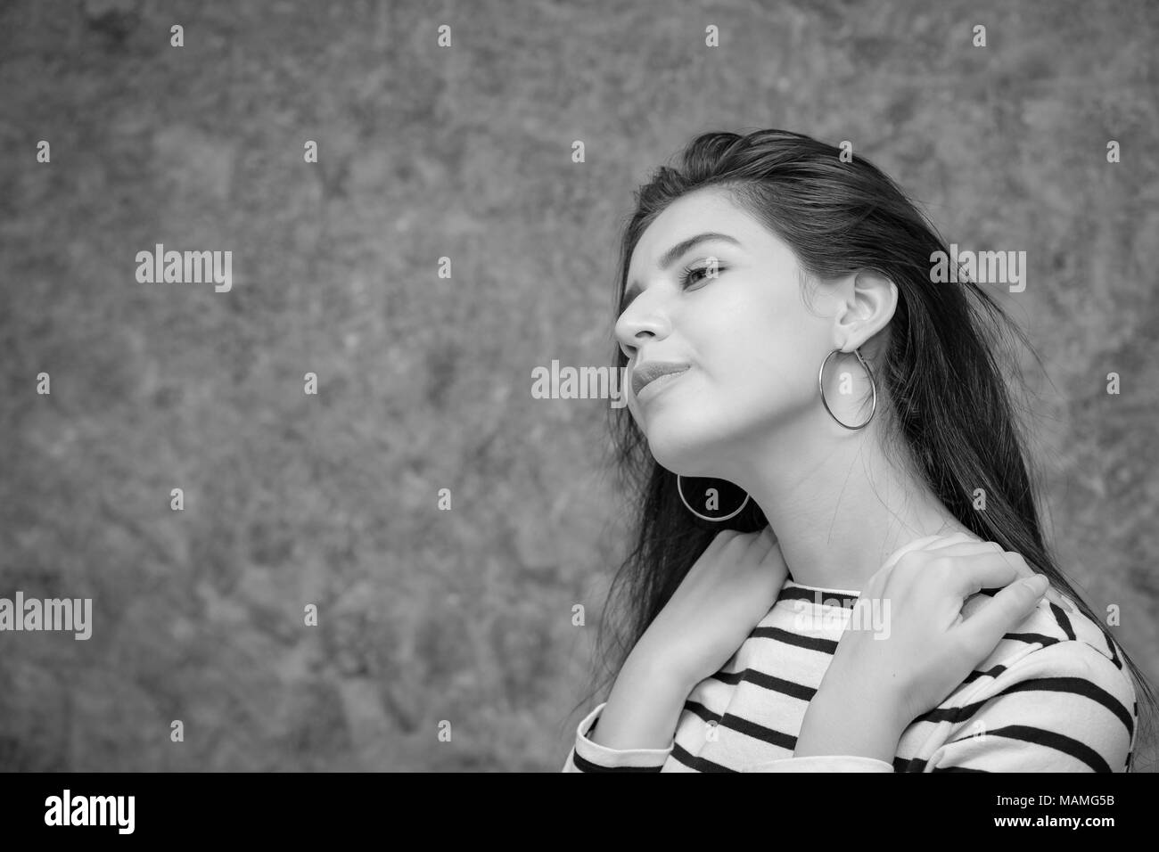 Thai girl face Black and White Stock Photos & Images - Alamy