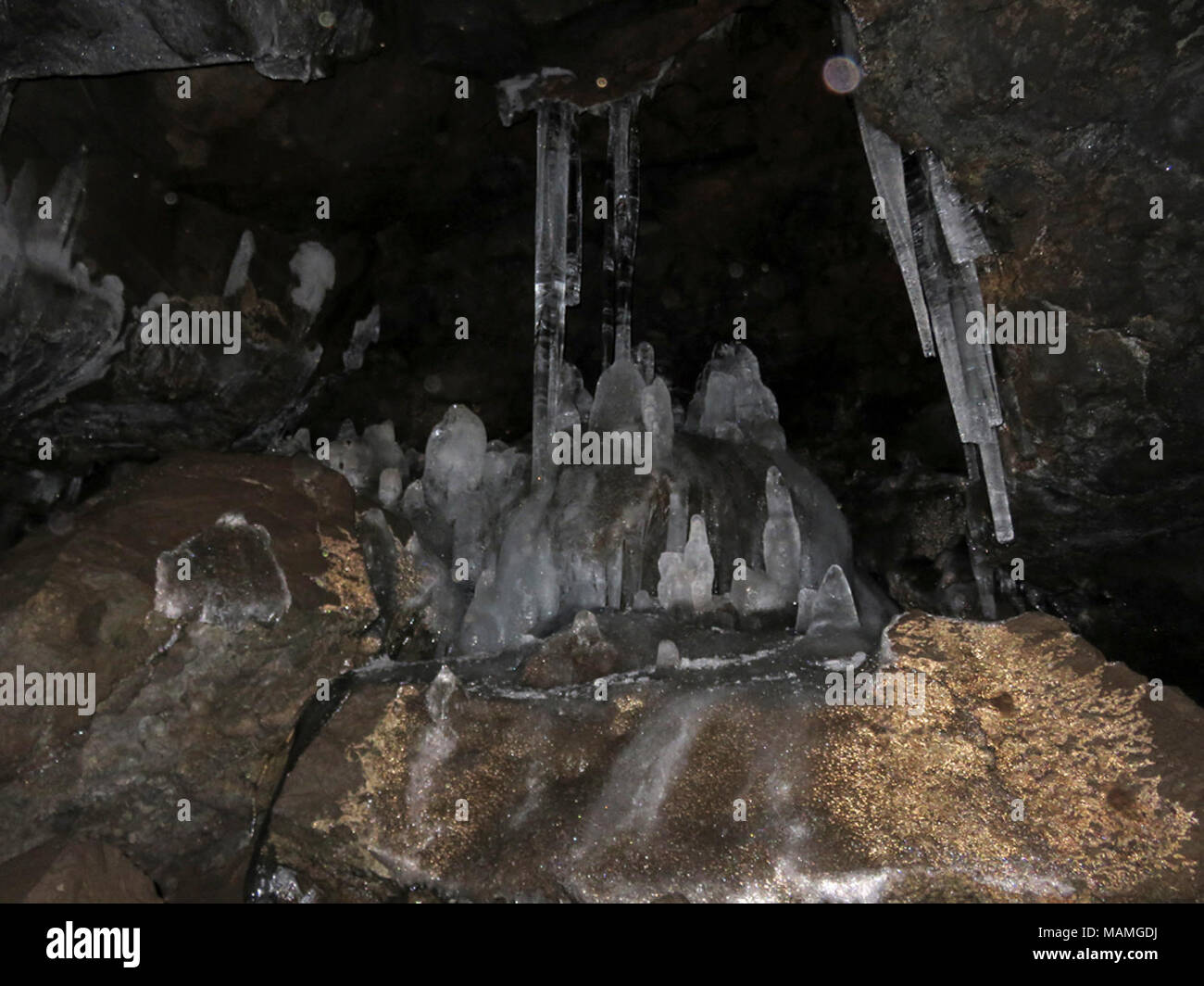 Ice Caves at Mt Adams Wilderness in WA Stock Photo - Alamy