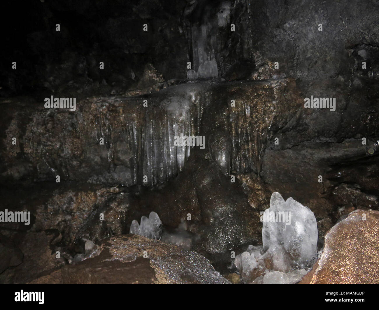 Ice Caves at Mt Adams Wilderness in WA Stock Photo - Alamy