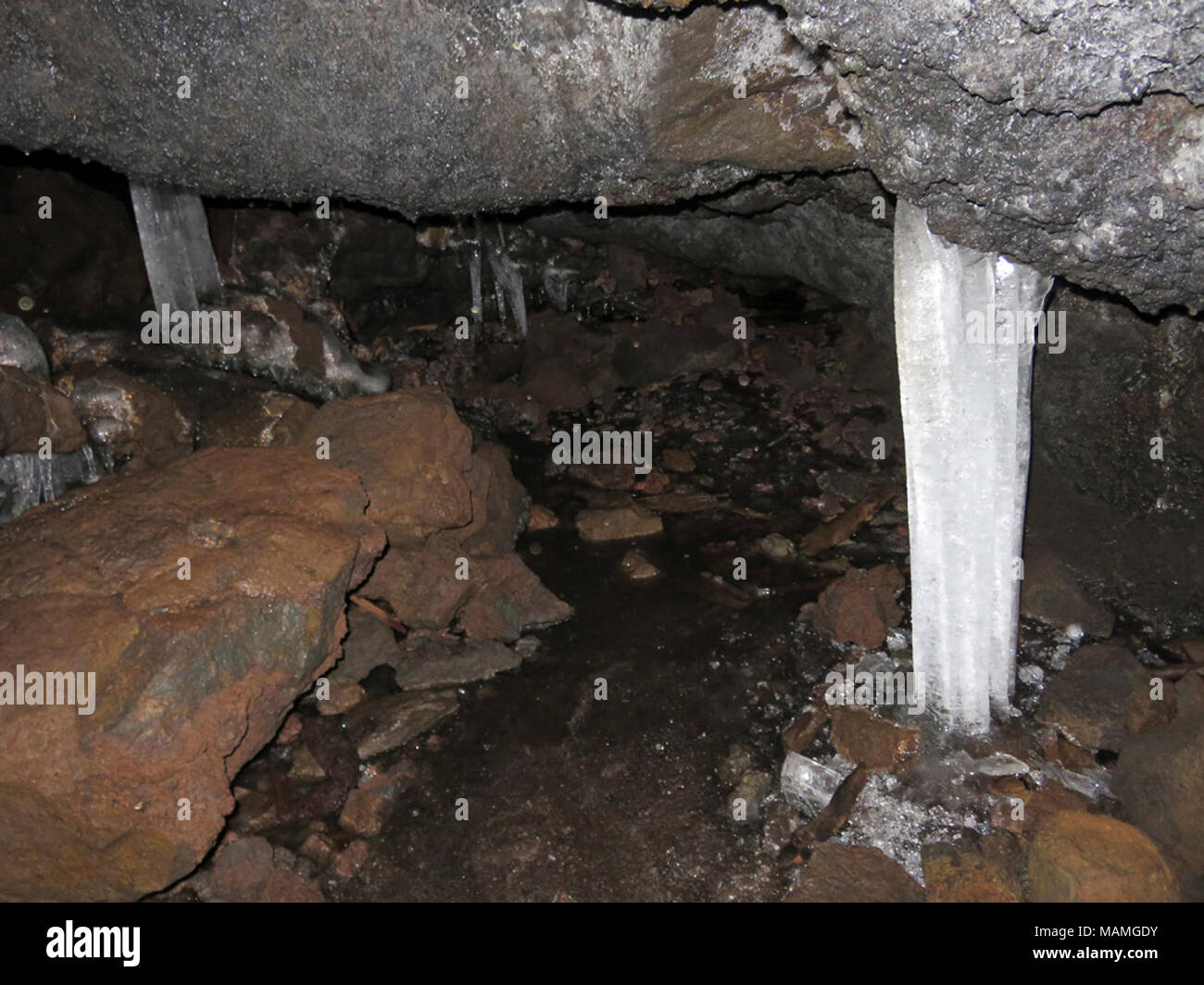 Ice Caves at Mt Adams Wilderness in WA Stock Photo - Alamy