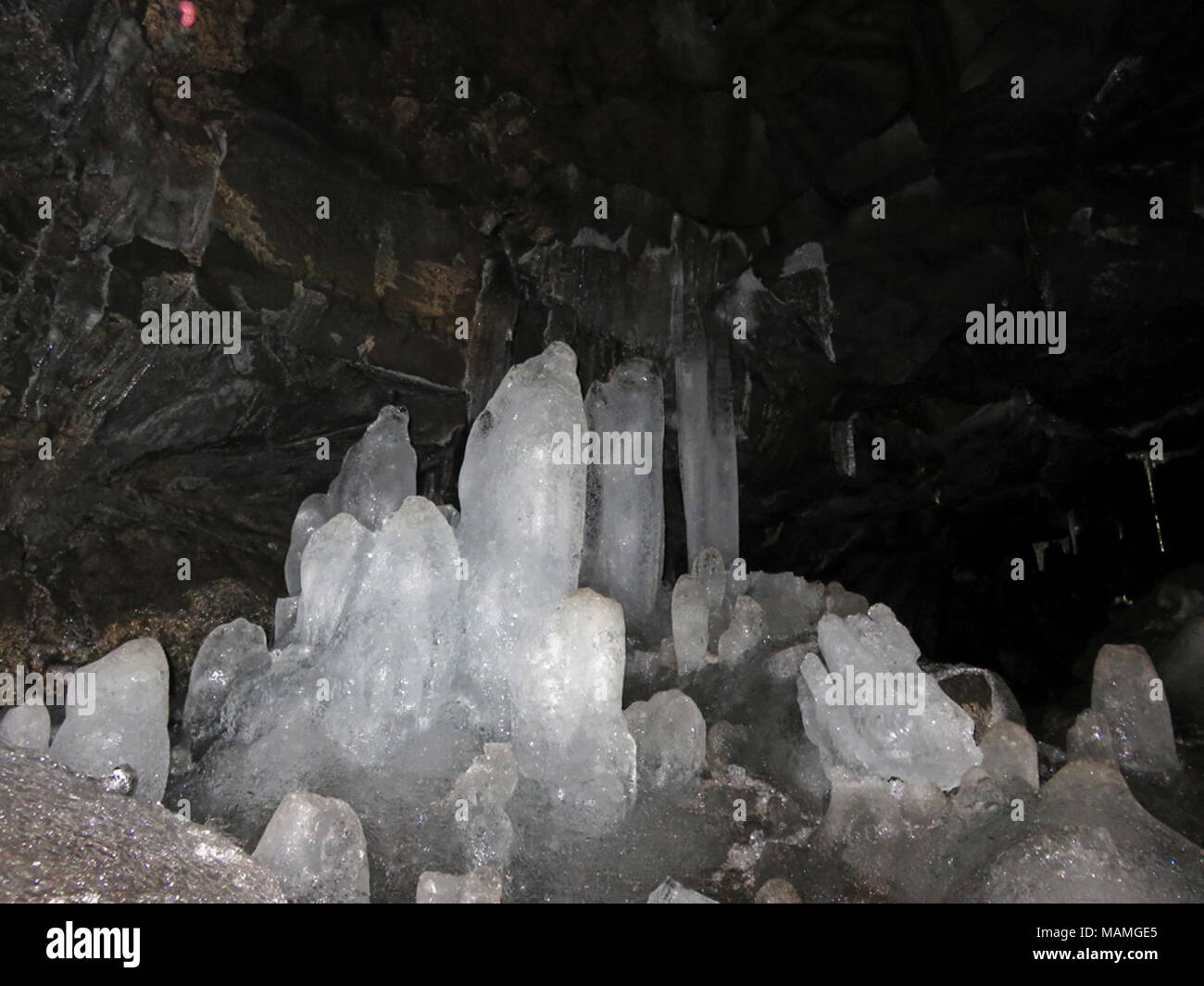 Ice Caves at Mt Adams Wilderness in WA Stock Photo - Alamy