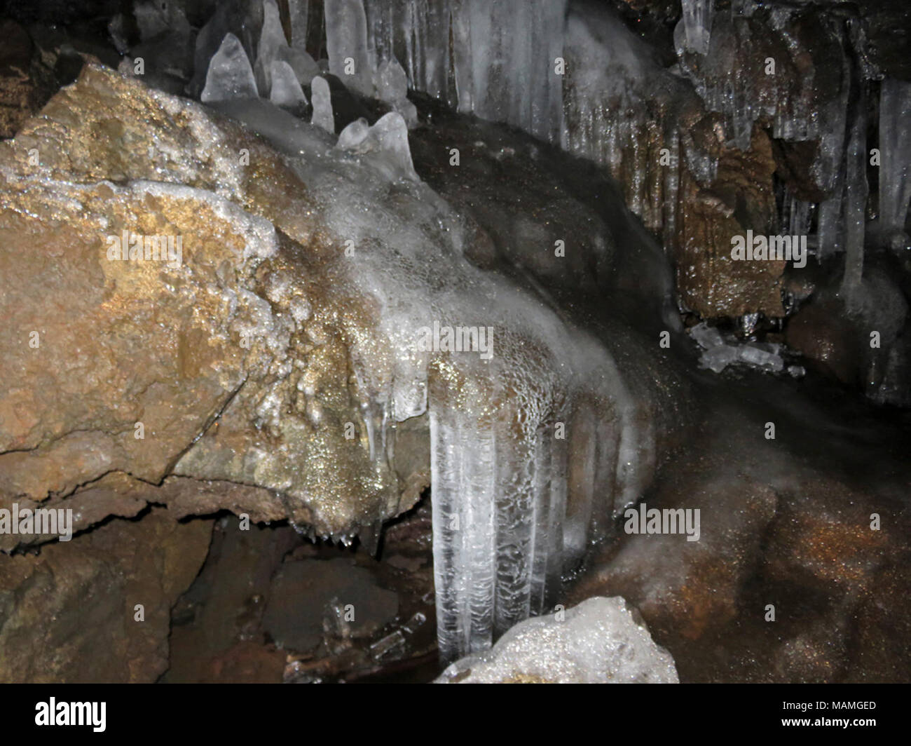 Ice Caves at Mt Adams Wilderness in WA Stock Photo - Alamy