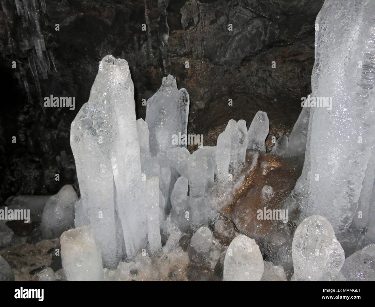 Ice Caves at Mt Adams Wilderness in WA Stock Photo - Alamy