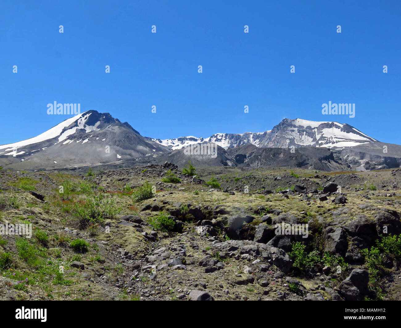 Loowit Falls Hike at Mt St Helens NM in Washington Stock Photo - Alamy