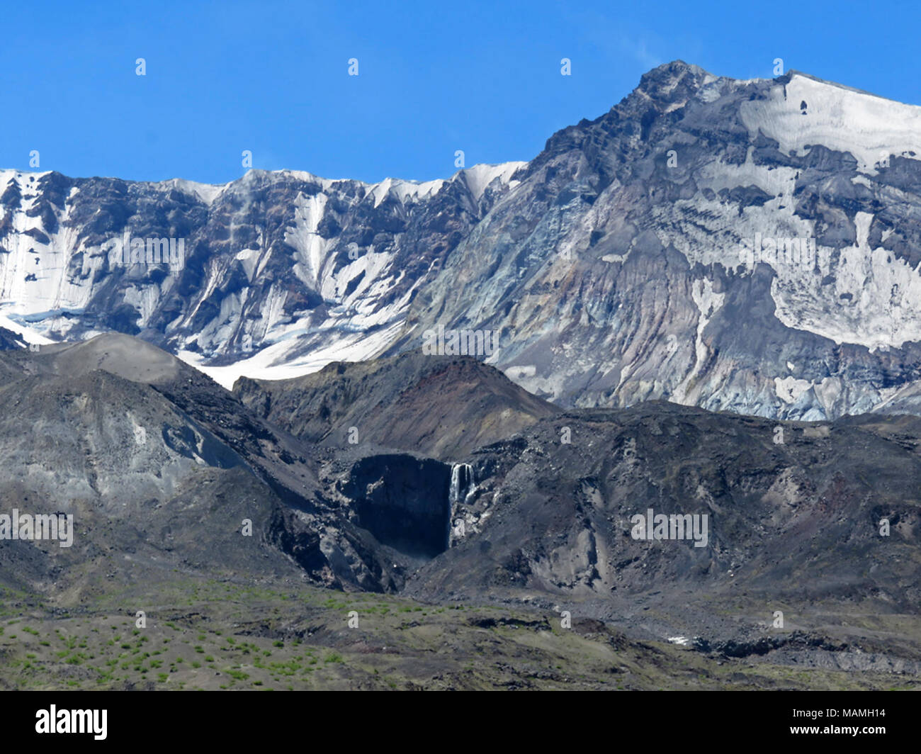 Loowit Falls Hike at Mt St Helens NM in Washington Stock Photo - Alamy