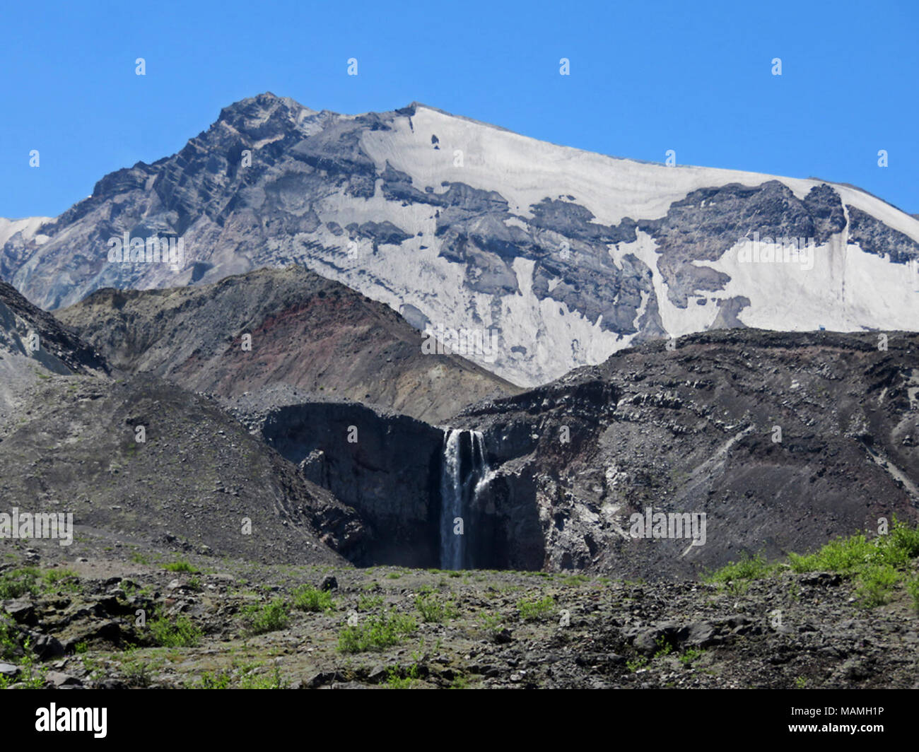 Loowit Falls Hike at Mt St Helens NM in Washington Stock Photo - Alamy