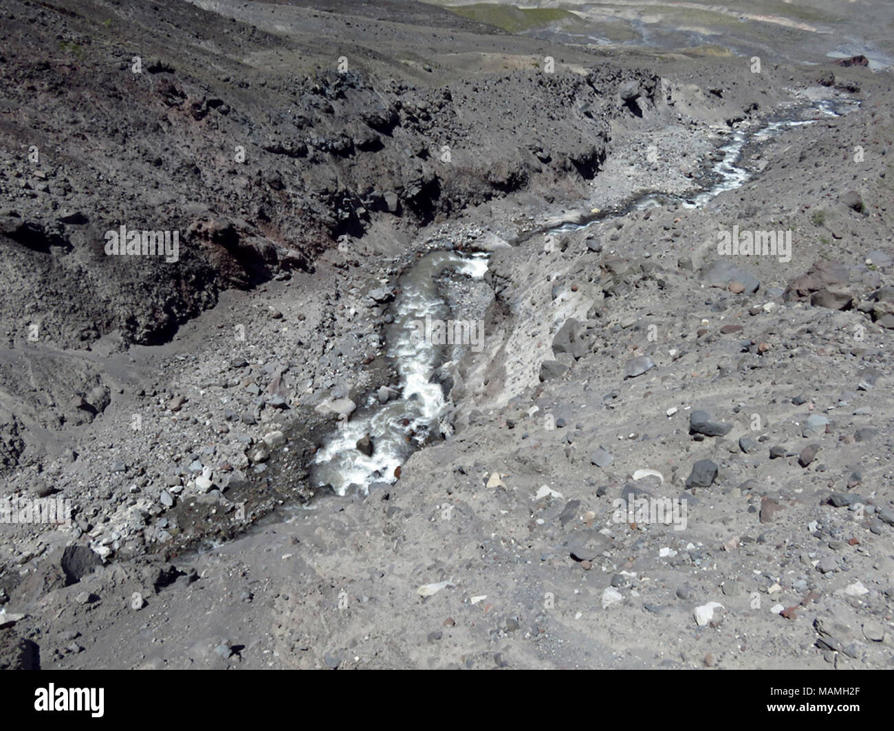 Loowit Falls Hike at Mt St Helens NM in Washington Stock Photo - Alamy