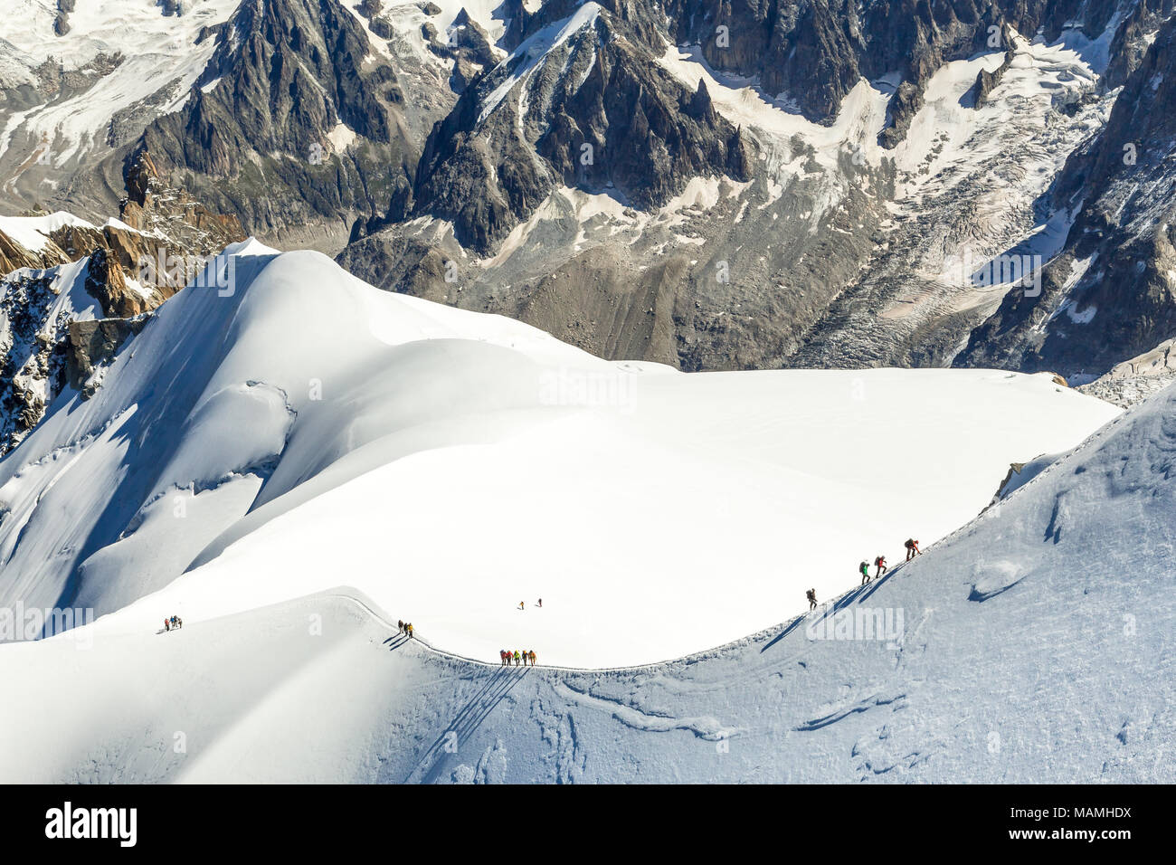Walking tour mont blanc hi-res stock photography and images - Alamy
