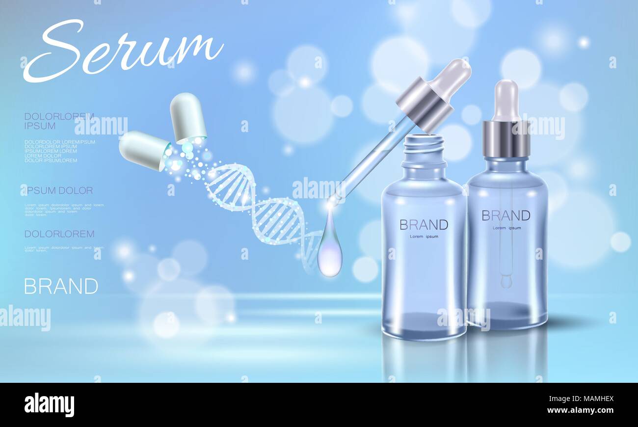 Realistic 3D innovation cosmetic DNA helix light package makeup face ...
