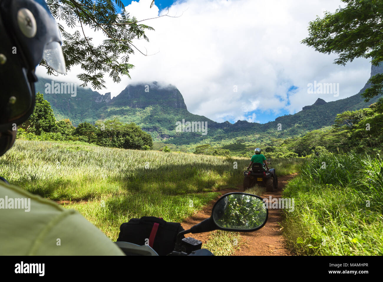 Moorea Island in the French Polynesia Stock Photo - Alamy