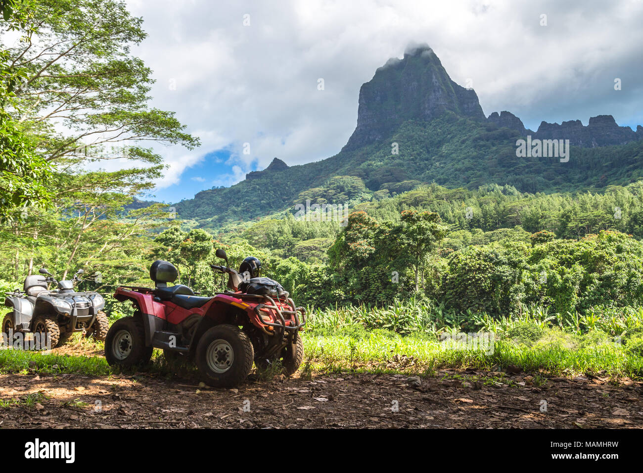 Moorea Island in the French Polynesia Stock Photo - Alamy