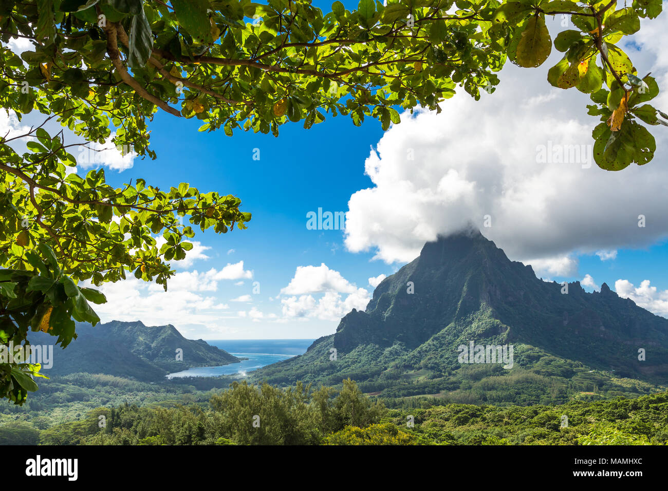 Moorea Island in the French Polynesia Stock Photo - Alamy