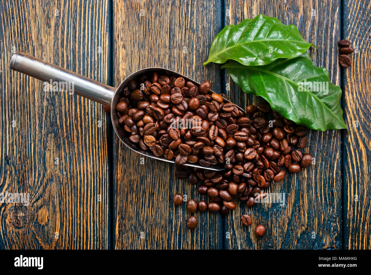 coffee beans on a table, aromatic coffee beans, coffee background Stock ...