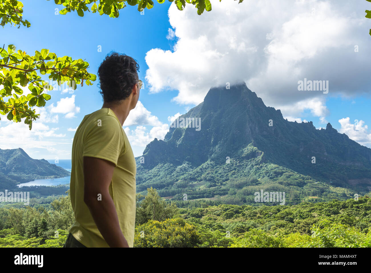 Moorea Island in the French Polynesia Stock Photo - Alamy