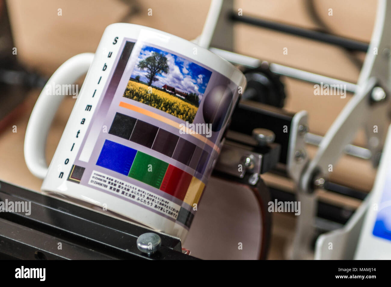 sublimation mug designer production machine - print pictures an coffee ...