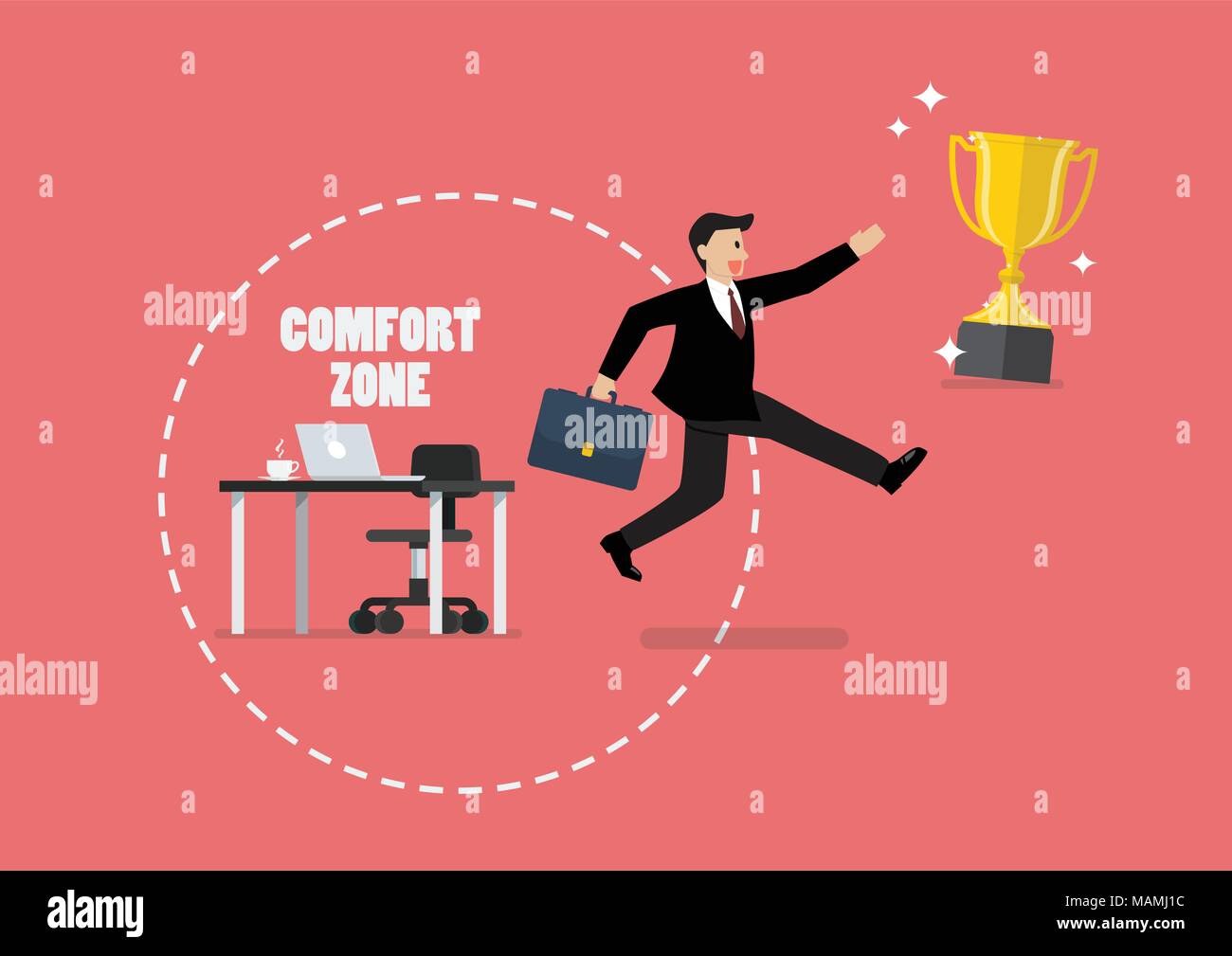 Get out of your comfort zone Stock Vector Images - Alamy
