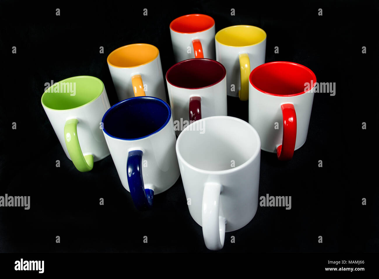 insulated unprinted cups for sublimation of different shapes, colors ...
