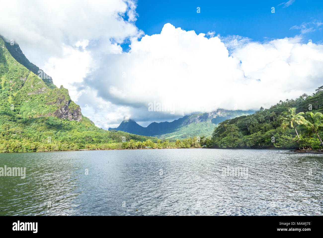 Moorea Island in the French Polynesia Stock Photo - Alamy