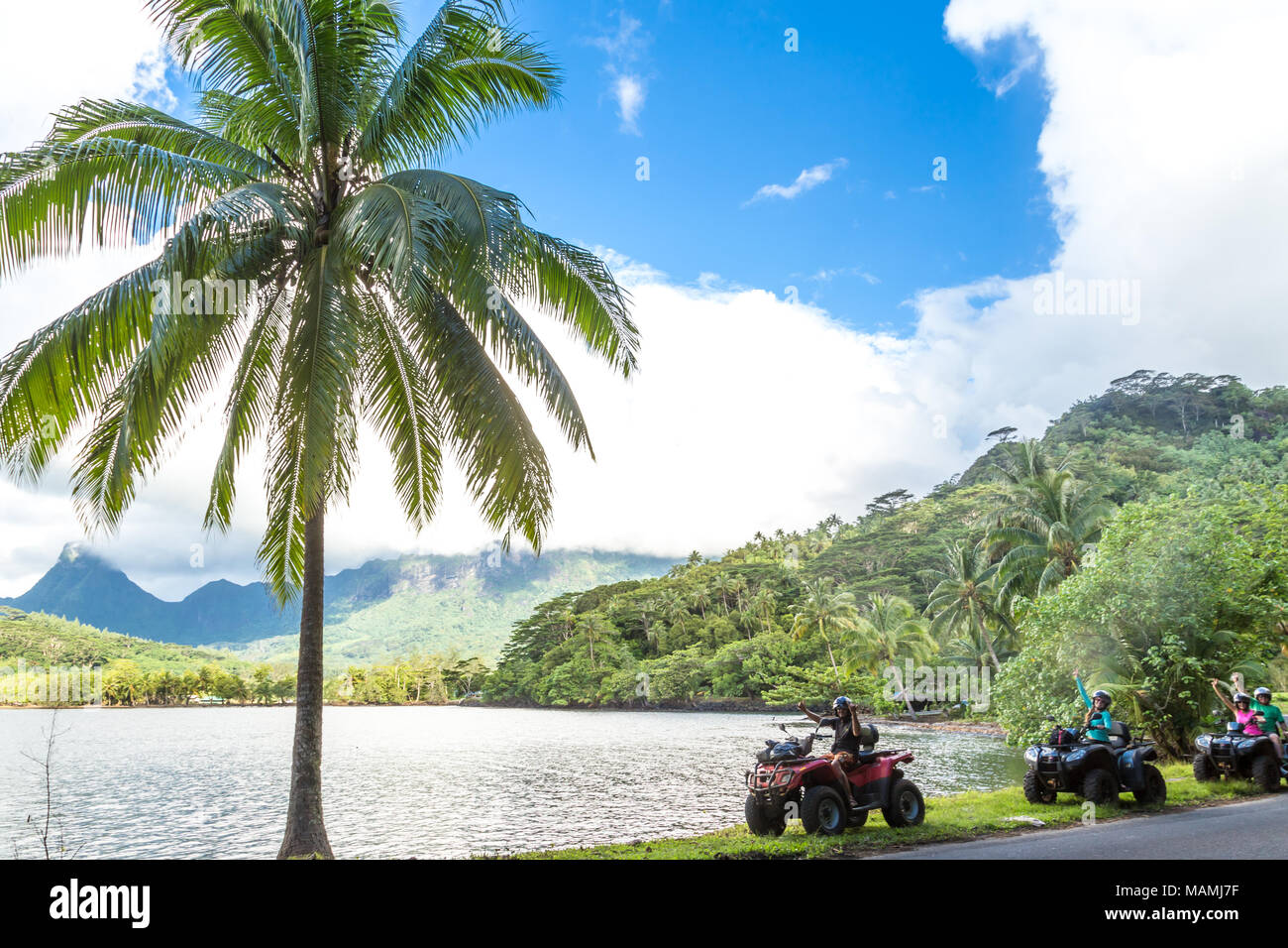 Moorea Island in the French Polynesia Stock Photo - Alamy