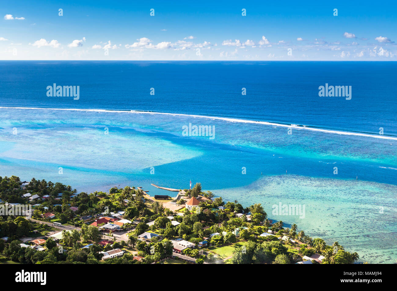 Moorea Island in the French Polynesia Stock Photo - Alamy