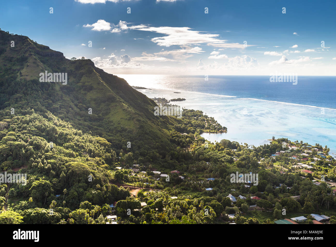 Moorea Island in the French Polynesia Stock Photo - Alamy