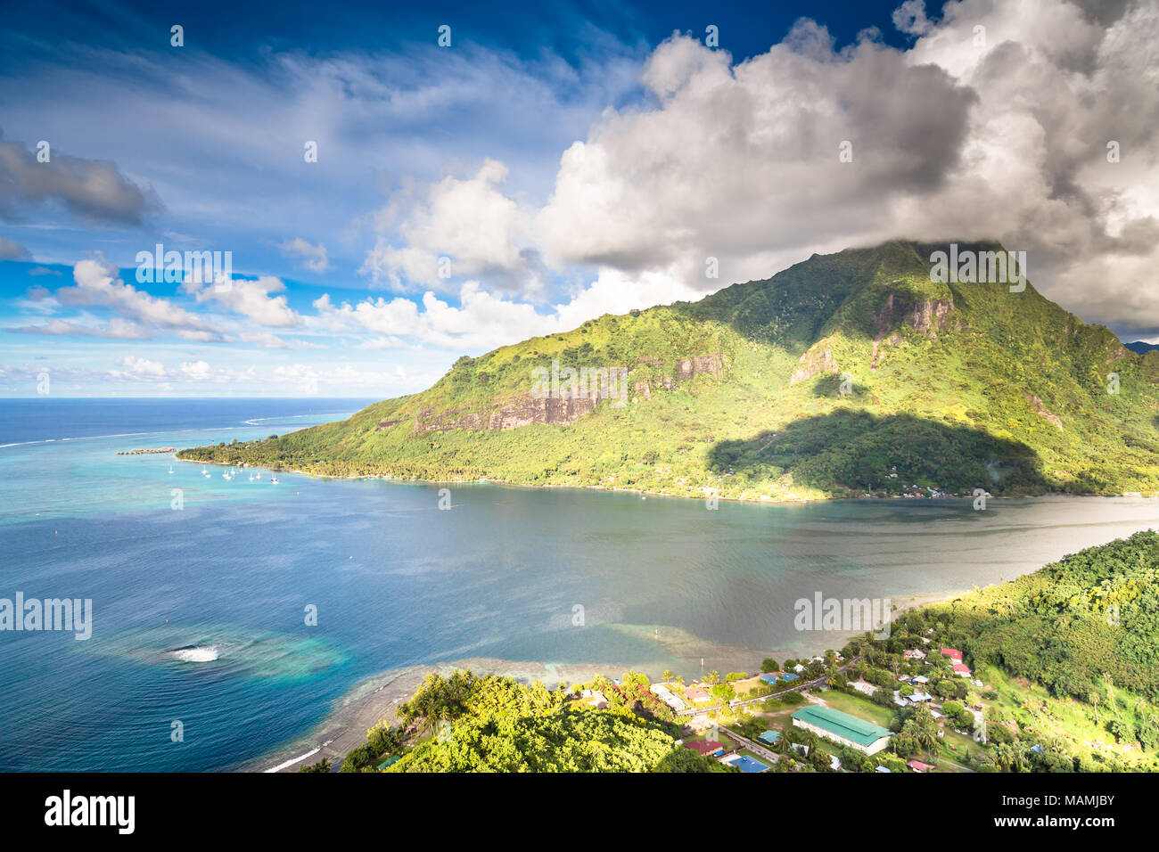 Moorea Island in the French Polynesia Stock Photo - Alamy
