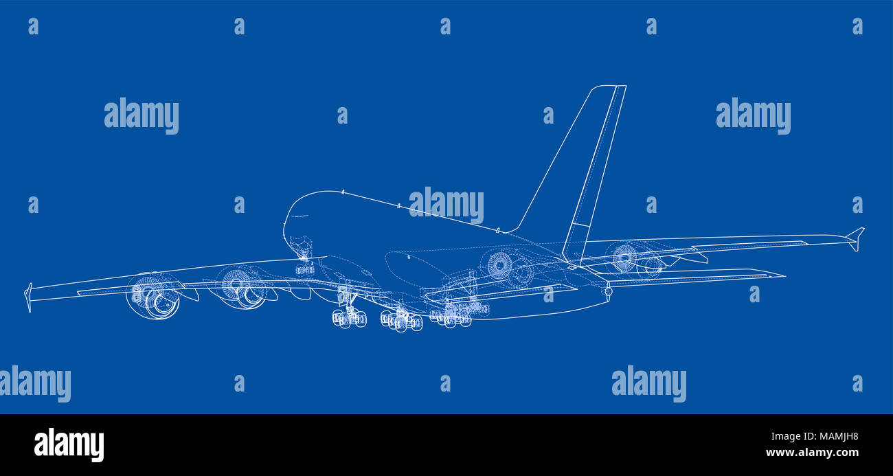 Aircraft blueprint hi-res stock photography and images - Alamy