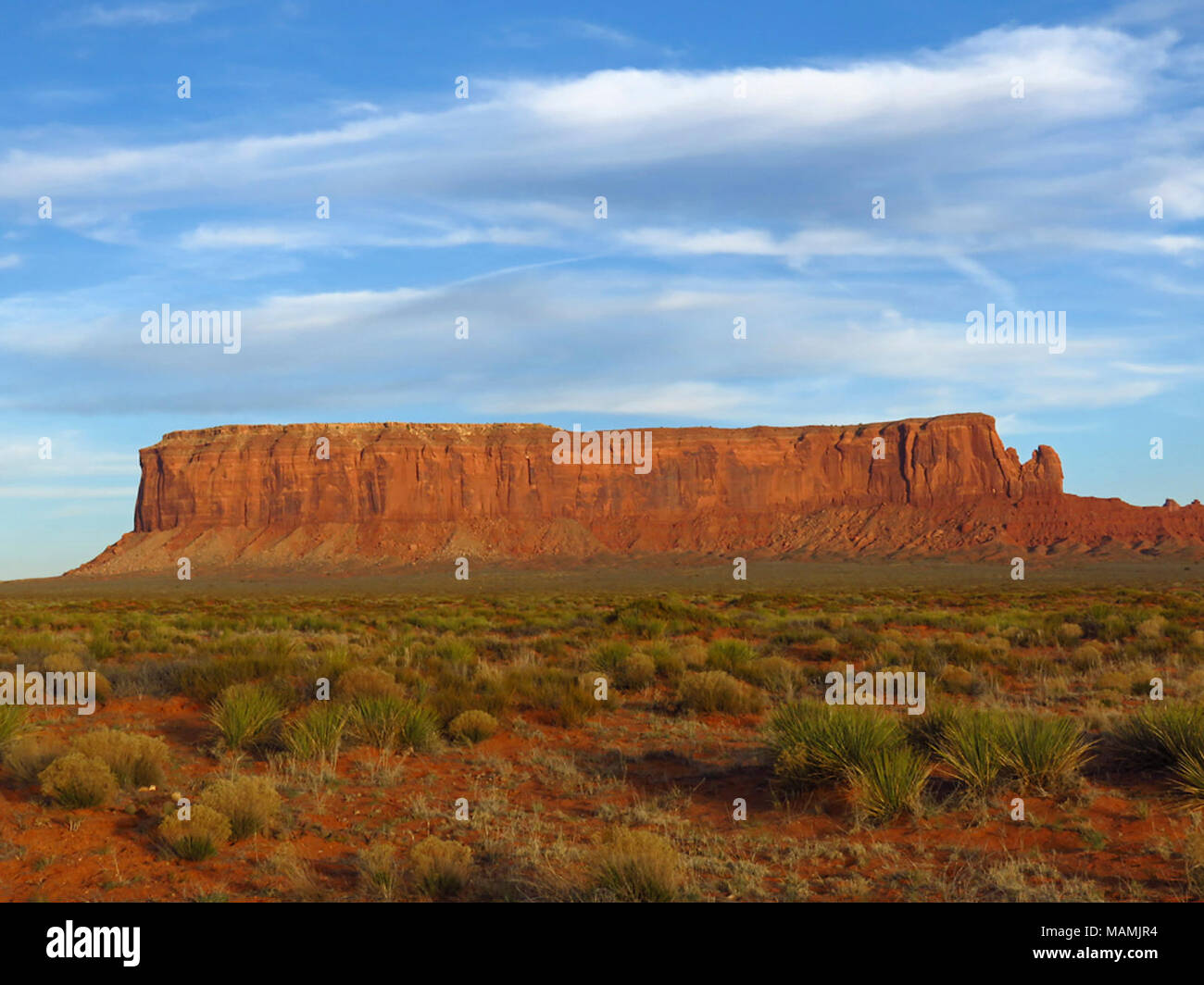 Sunset on Navajo Land at Arizona Utah Border Stock Photo - Alamy