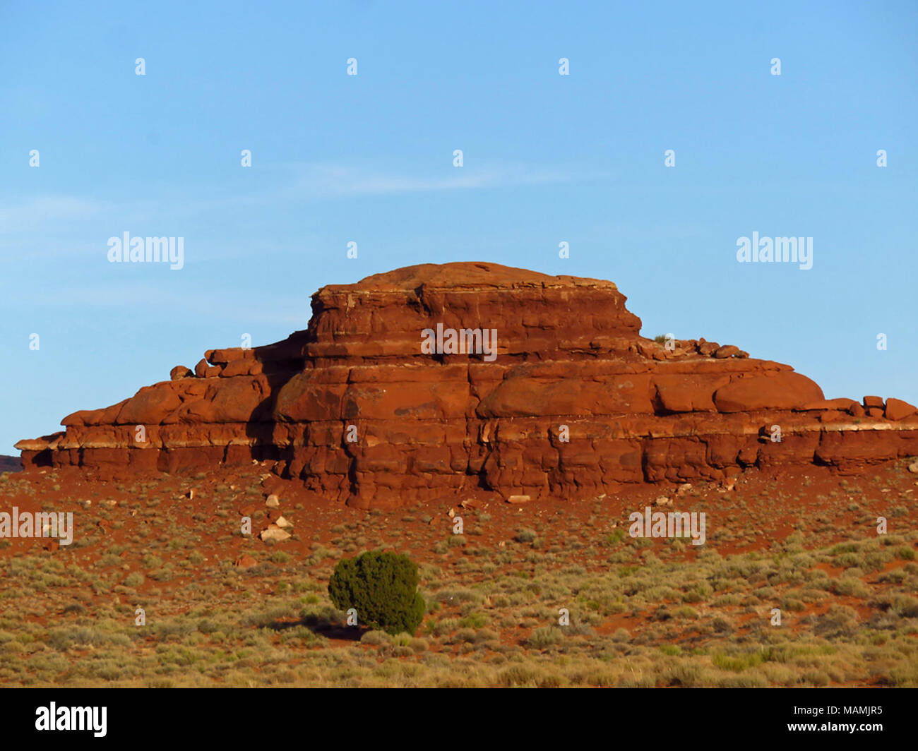 Sunset on Navajo Land at Arizona Utah Border Stock Photo - Alamy