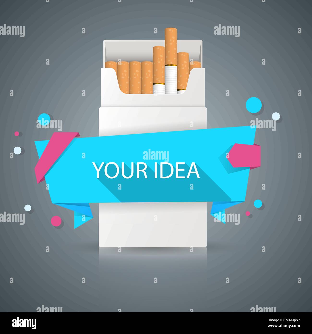 Harmful cigarette, viper, smoke, business infographics Stock Vector ...