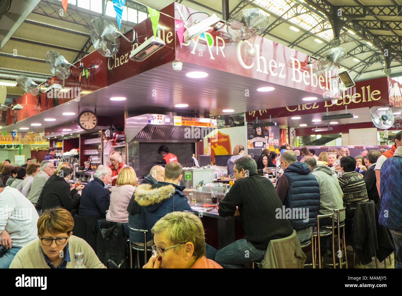 French food market les halles hi-res stock photography and images - Alamy